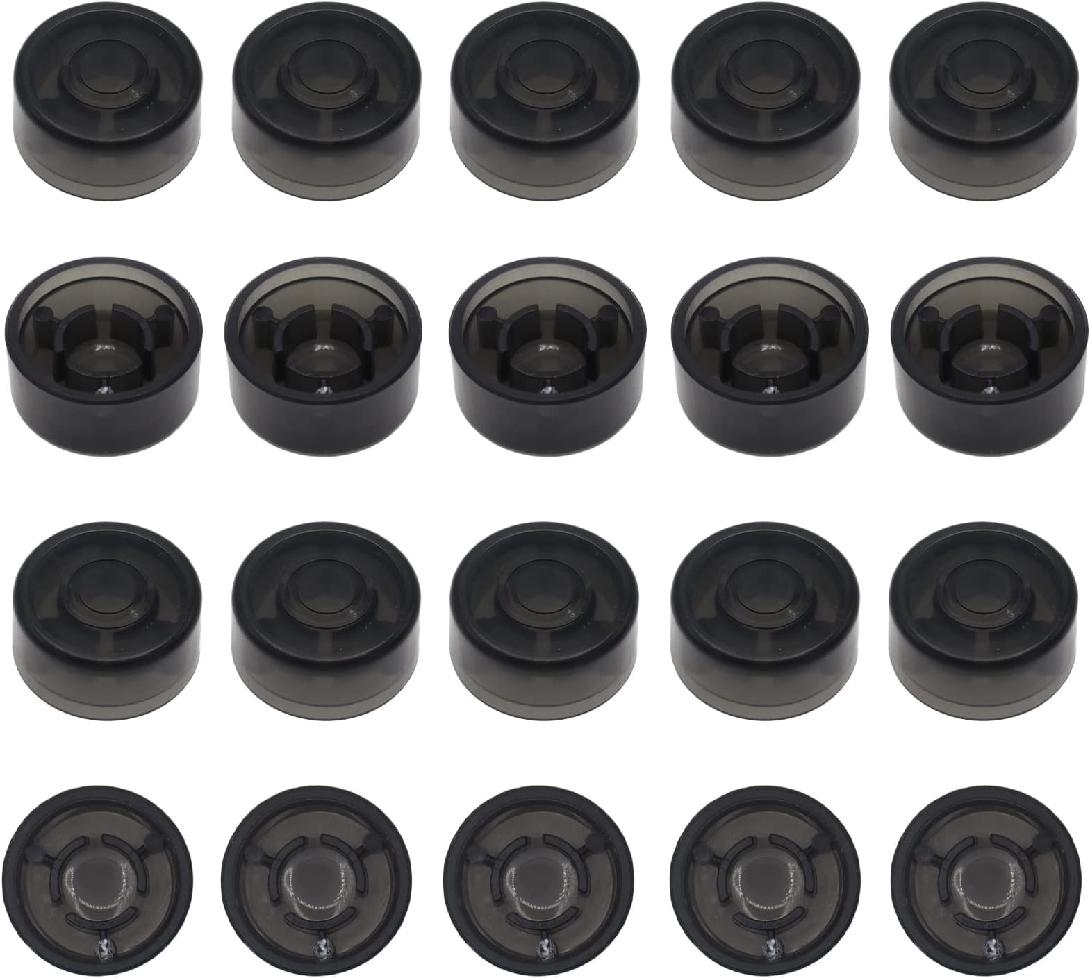 Amazon.com: Cheerock 20Pcs Black Guitar Effect Footswitch Topper ...