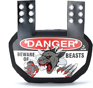 Amazon.com : Football Back Plate Lower Back Rear Back Bone Protector ...