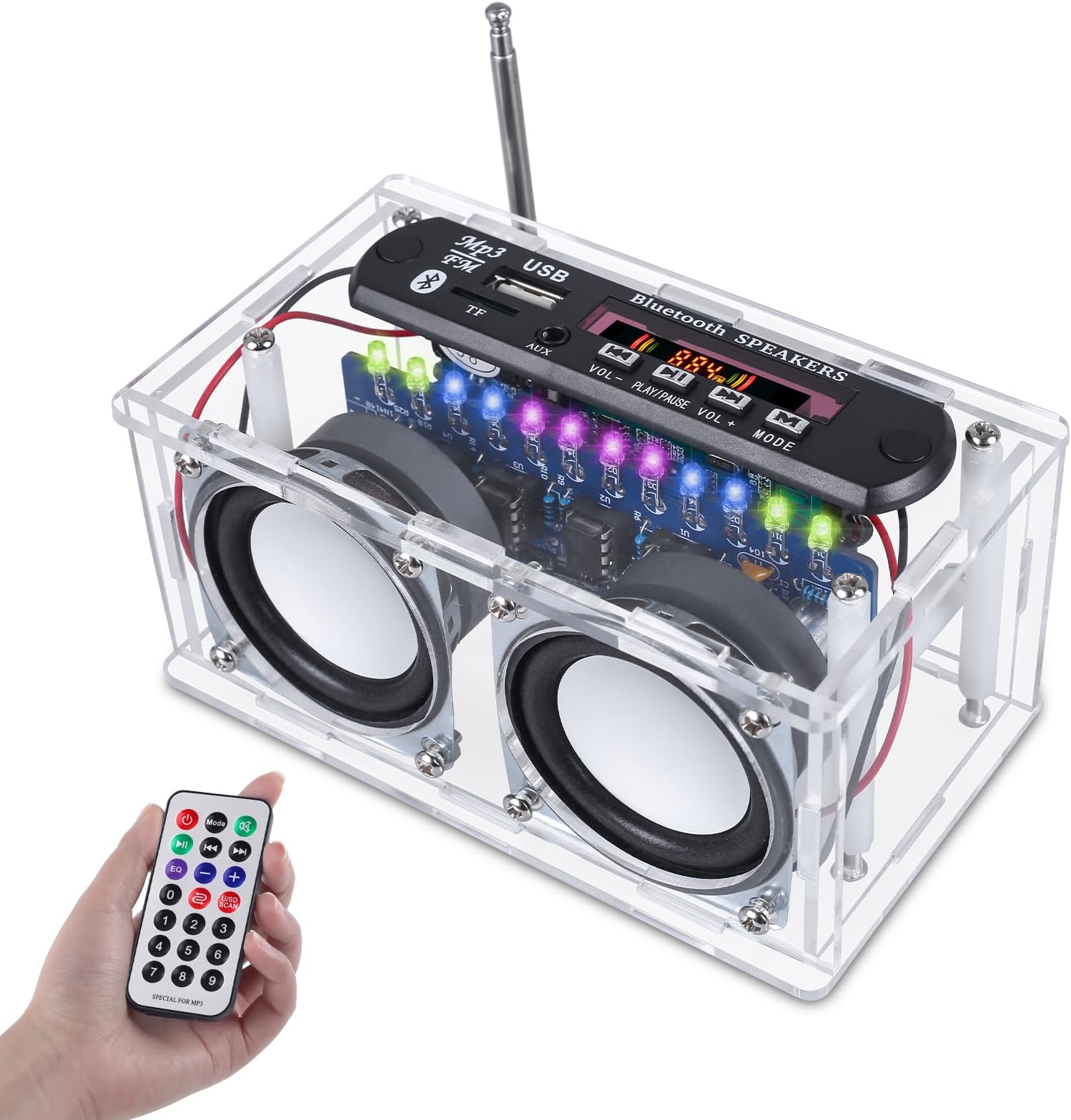 Amazon.com: BANRIA DIY Bluetooth-Compatible Speaker Kit,Recording ...