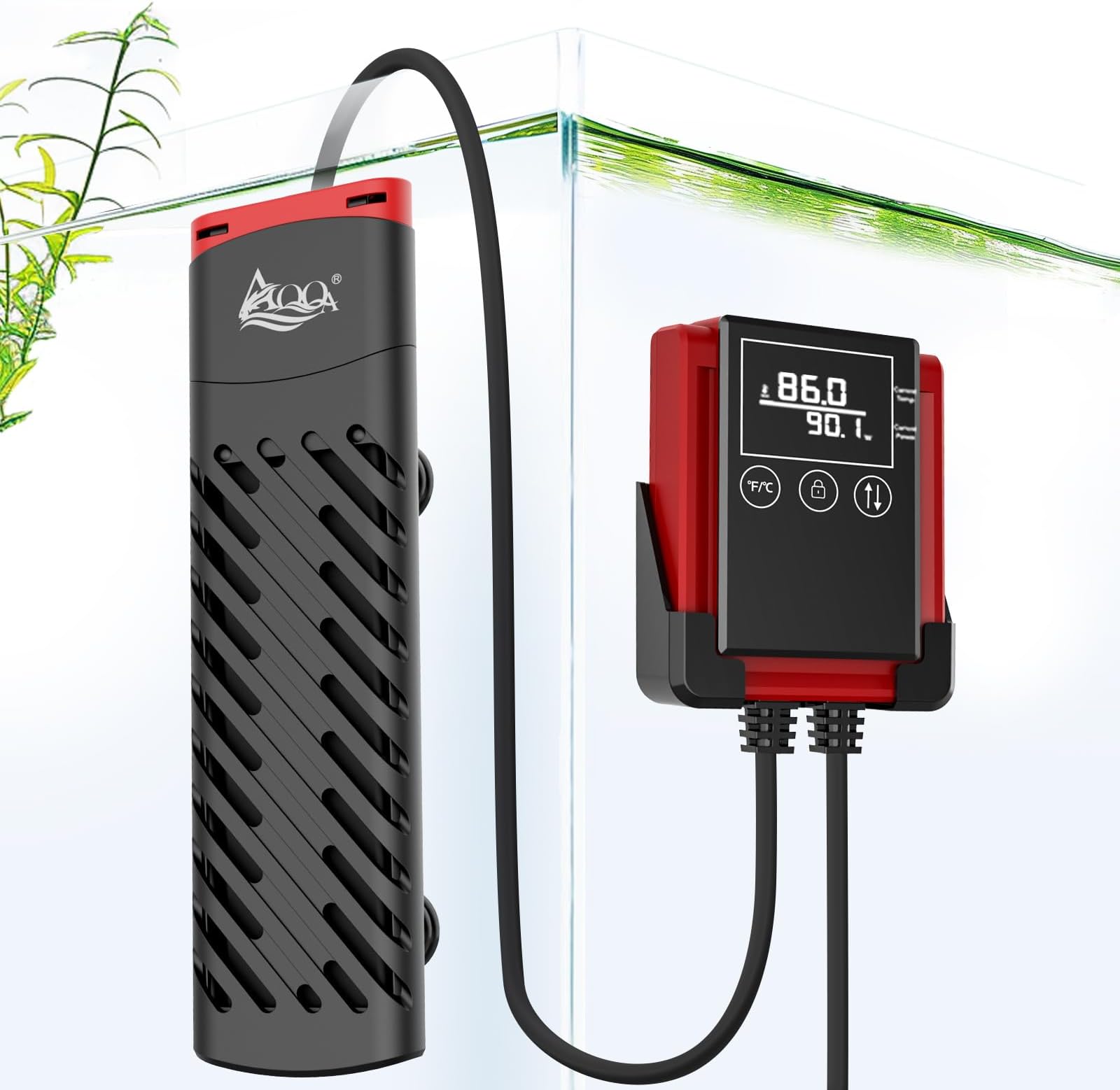 Amazon.com: AQQA Fish Tank Heater 200W Aquarium Heater for 20-40 Gal ...