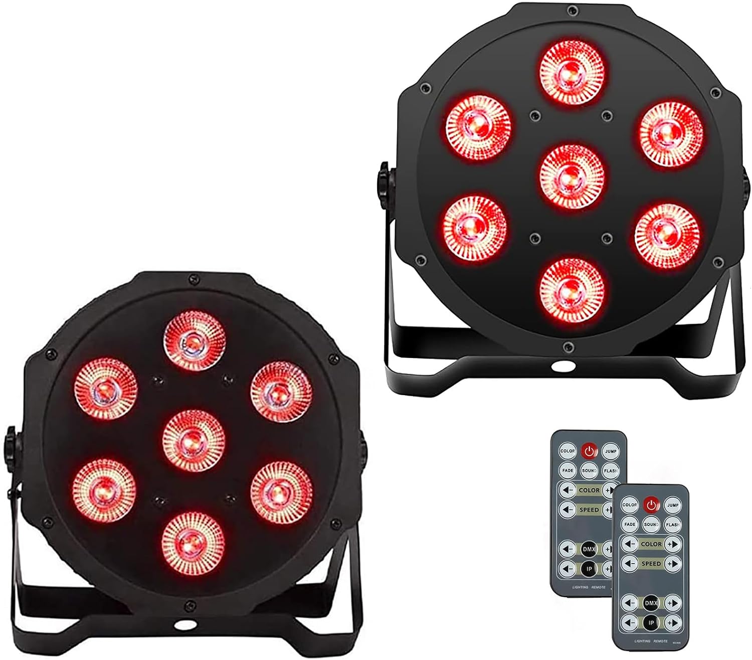 Amazon.com: SHEHDS Par Can LED 7x18W RGBWAP 6in1 Wash Stage Lights ...