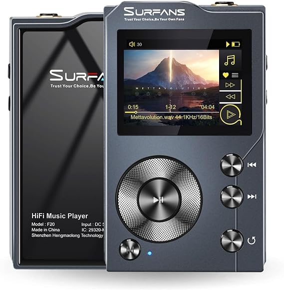 Surfans F20 Hi-Res Audio Player 128GB - Bluetooth, DAC Chip, Lossless ...