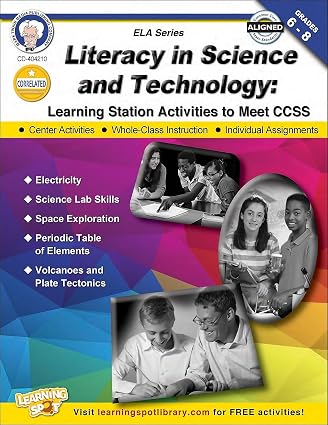 Mark Twain Grades 6-8 Literacy in Science and Technology Workbook ...