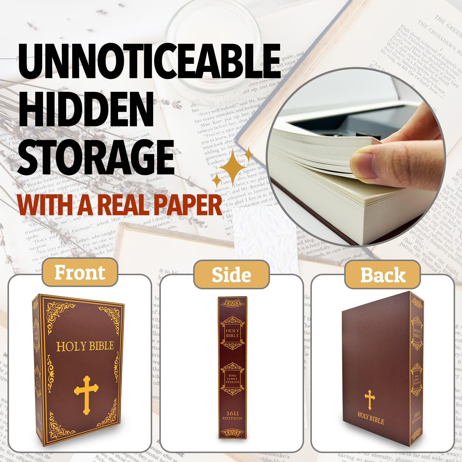 Secret Book Safe Cloud Maison Genuine Paper Book Safe - Hidden ...