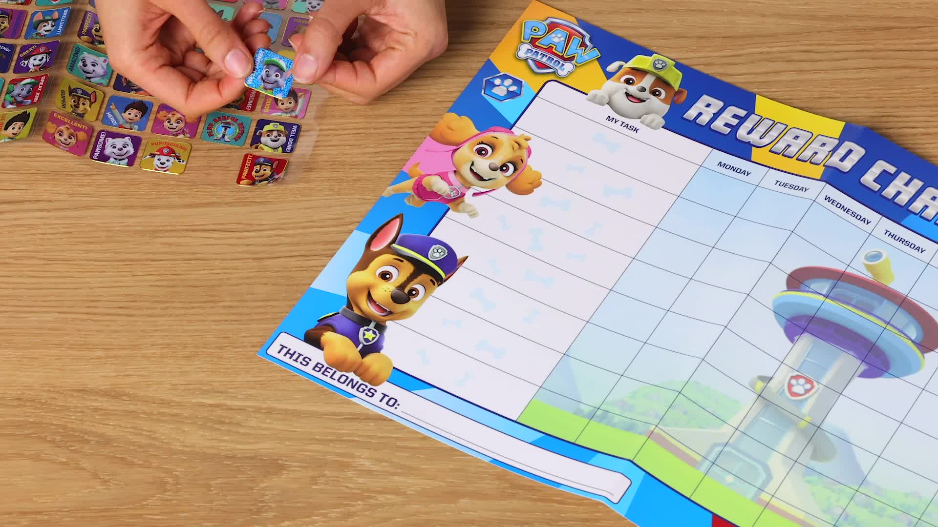 Printable Reward Chart Paw Patrol