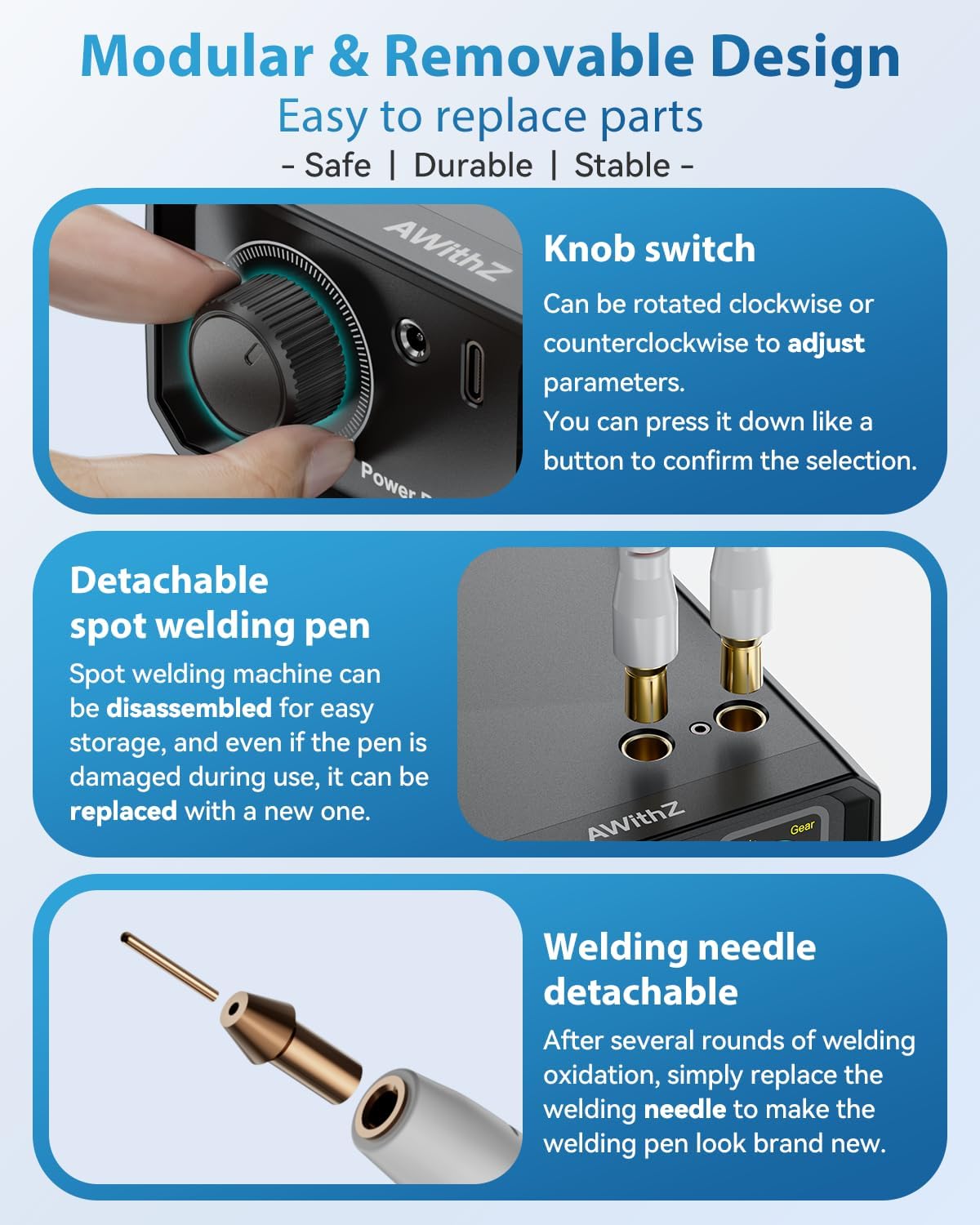 AWithZ UK1 Mini Portable Spot Welder Instruction Manual