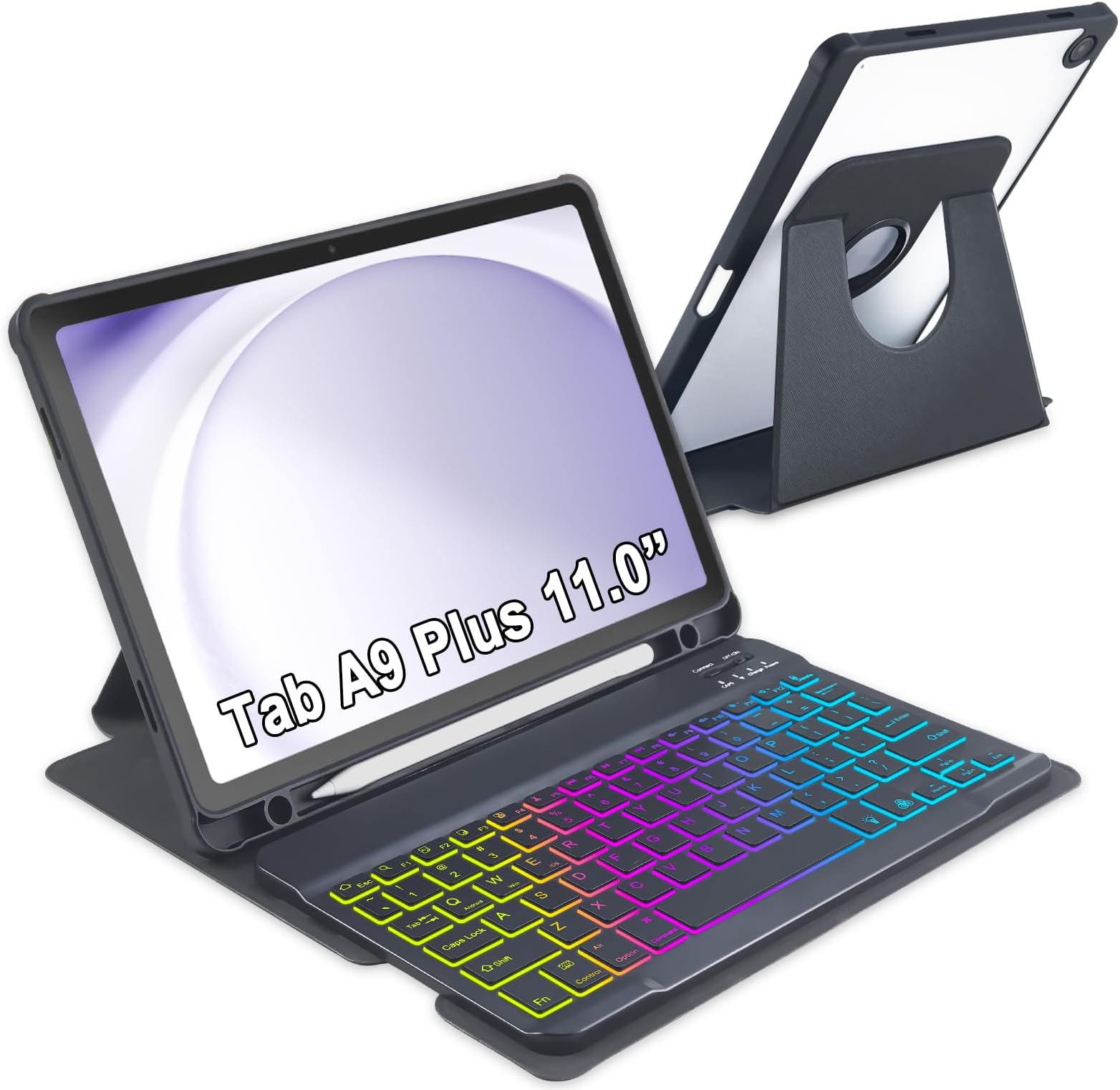 Amazon.com: Tablet Keyboard for Samsung Galaxy Tab A9+ A9 Plus 11 inch ...