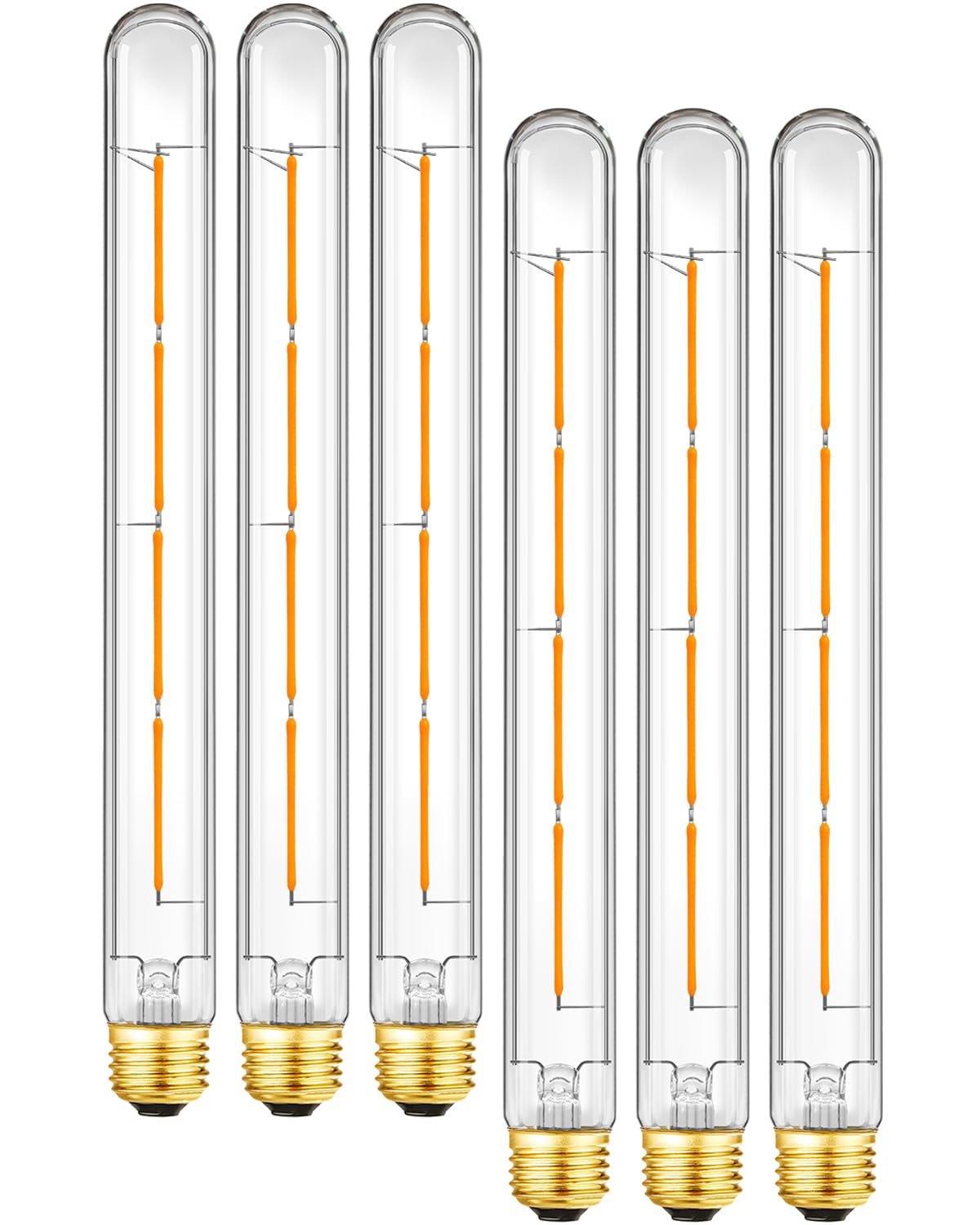 LVYE E26 LED Light Bulb,T10 Dimmable Led Tubular Bulb 6W,60 Watt ...