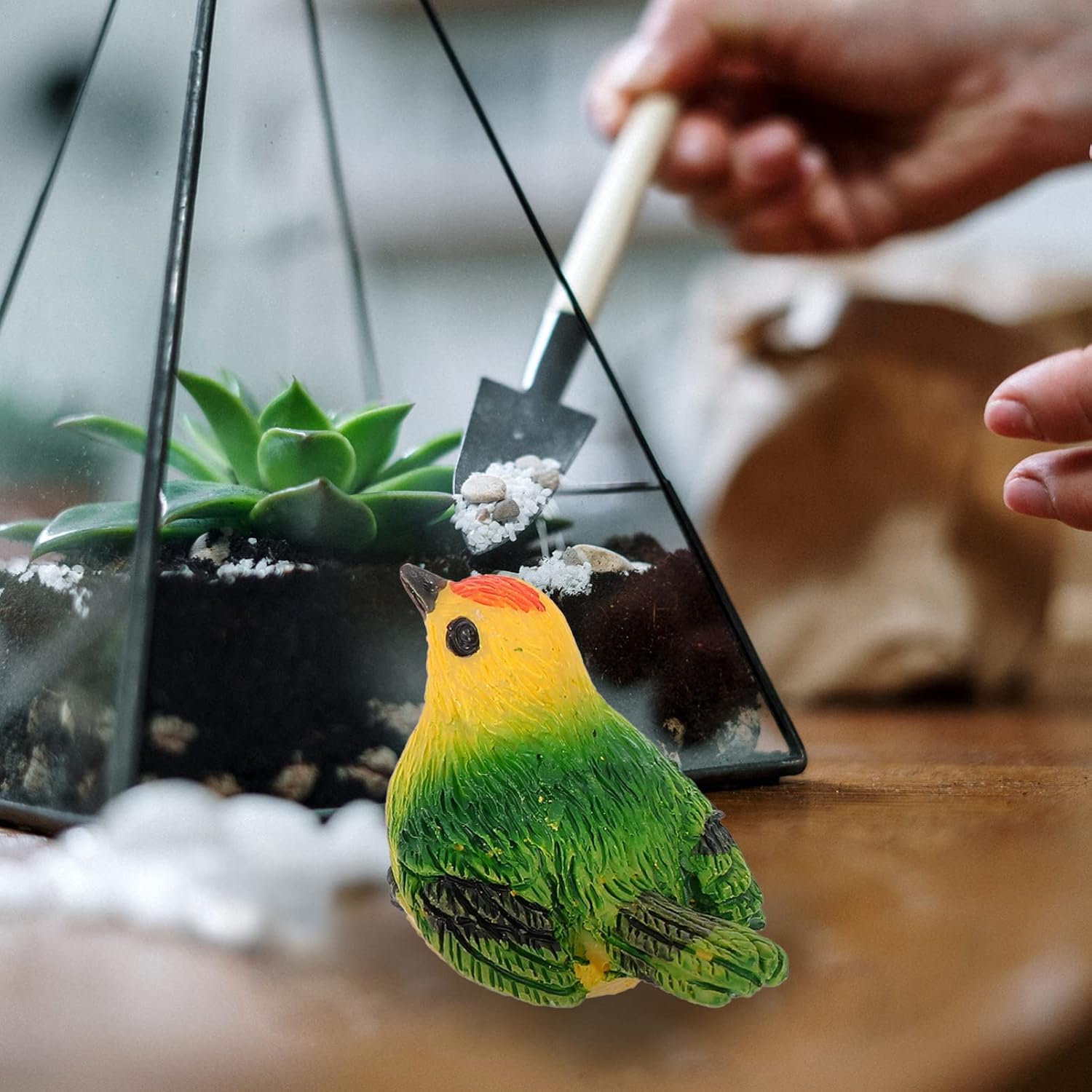 DECHOUS 36 Pcs Micro Landscape Bird Christmas Decorations Mini Bird Shaped Adornments Micro ...