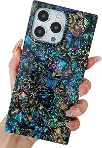 Amazon.com: KERZZIL Elegent Pearl Abalone Pattern Compatible with iPhone Case, Slim Soft ...