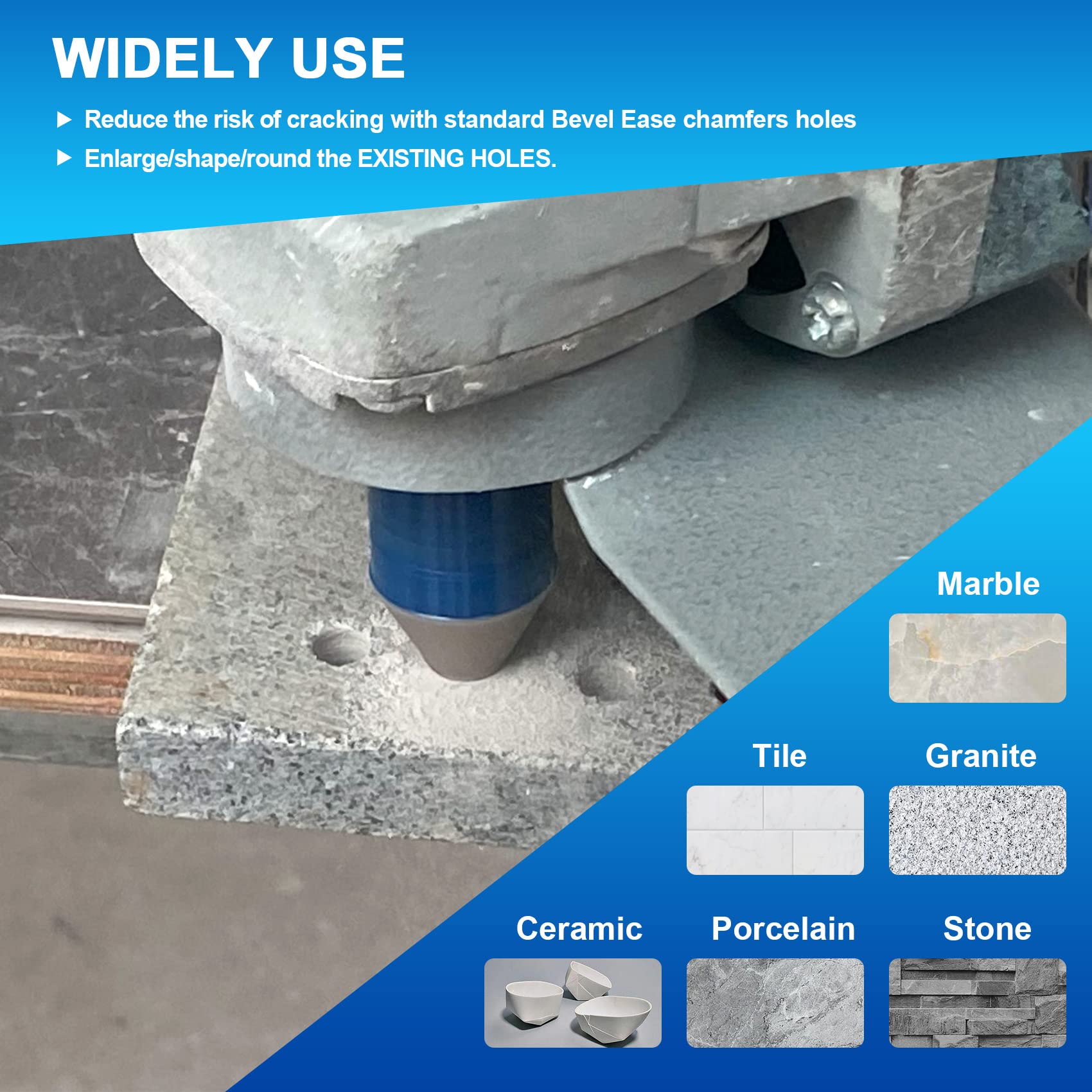 Snapklik.com : Diamond Beveling Chamfer Bits-Diamond Countersink Drill ...