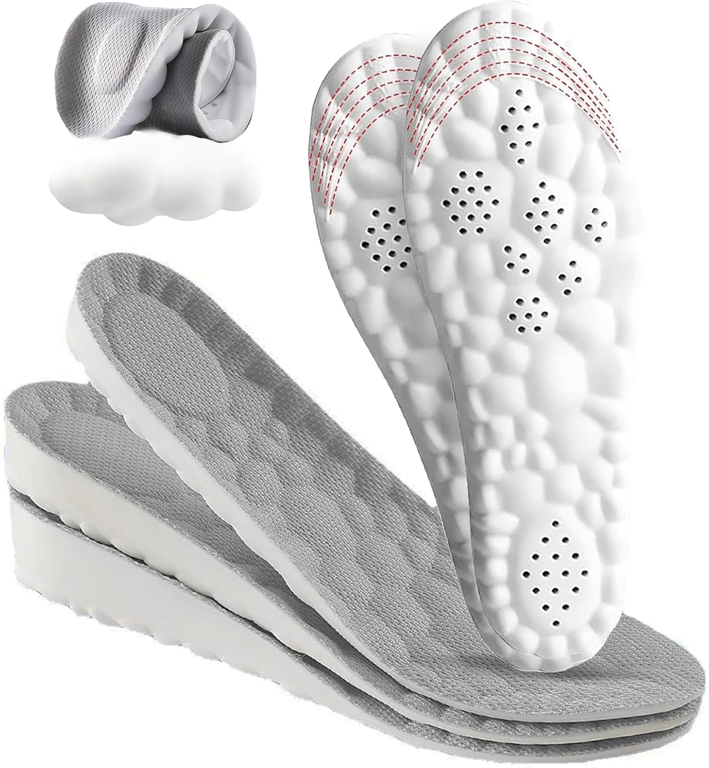 Amazon.com: 4D Cloud Height Increase Insoles for Men Wowen - Cloud Tech ...