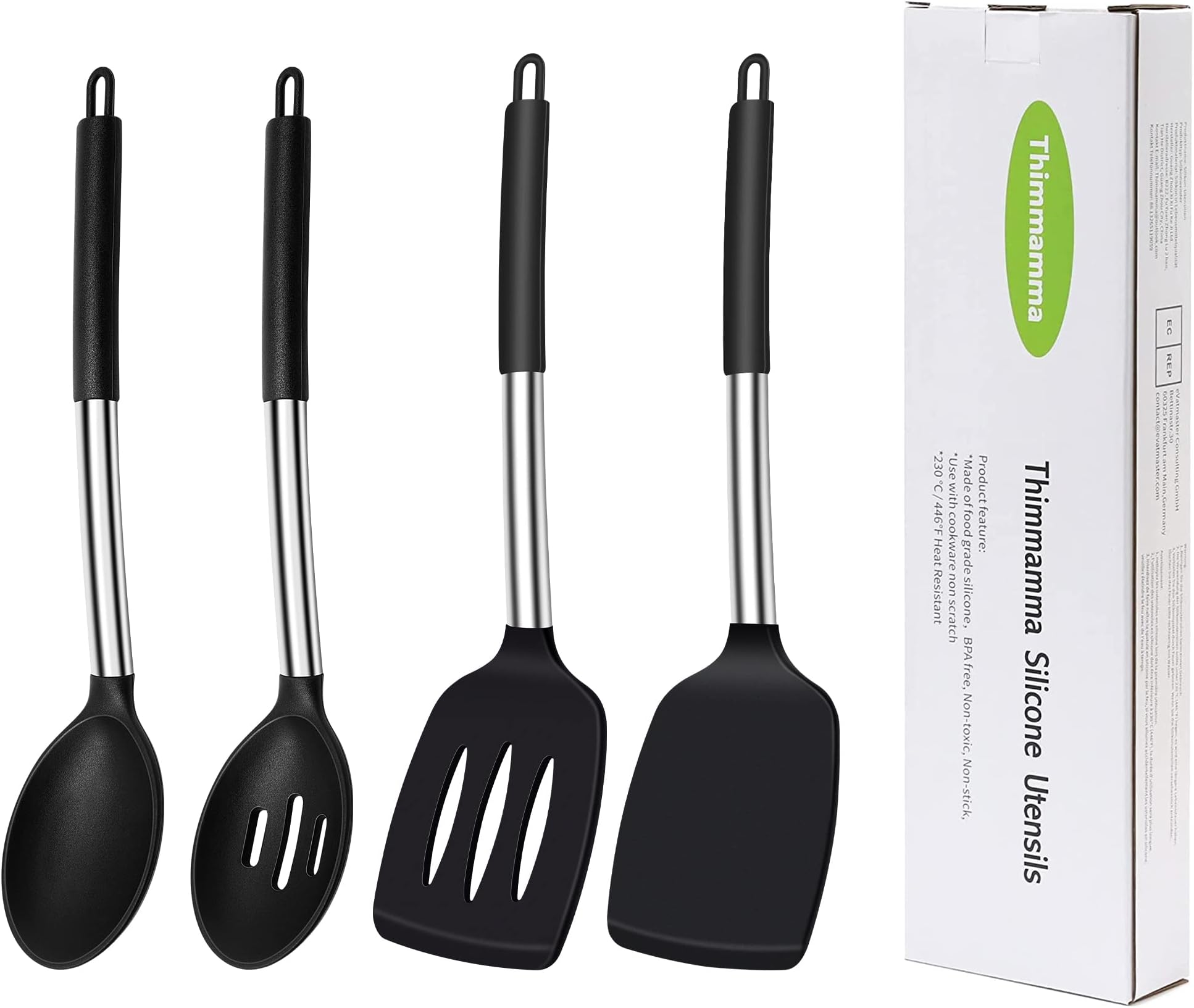 Amazon.com: KitchenAid 6-Piece Tool and Gadget Set with Crock, Black ...