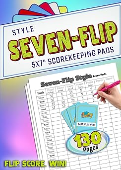 Seven-Flip Style Scorekeeping Pads 5 X 7 Inches: 130 Pages with 7 ...