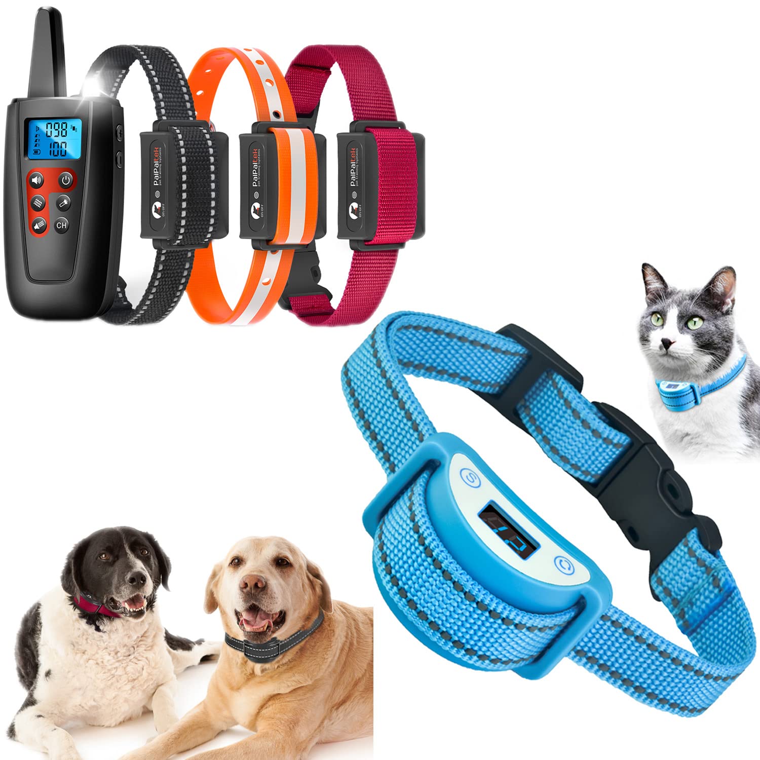 Paipaitek Cat Meow Collar, Automatic No Shock Vibration Collar For Cats ...