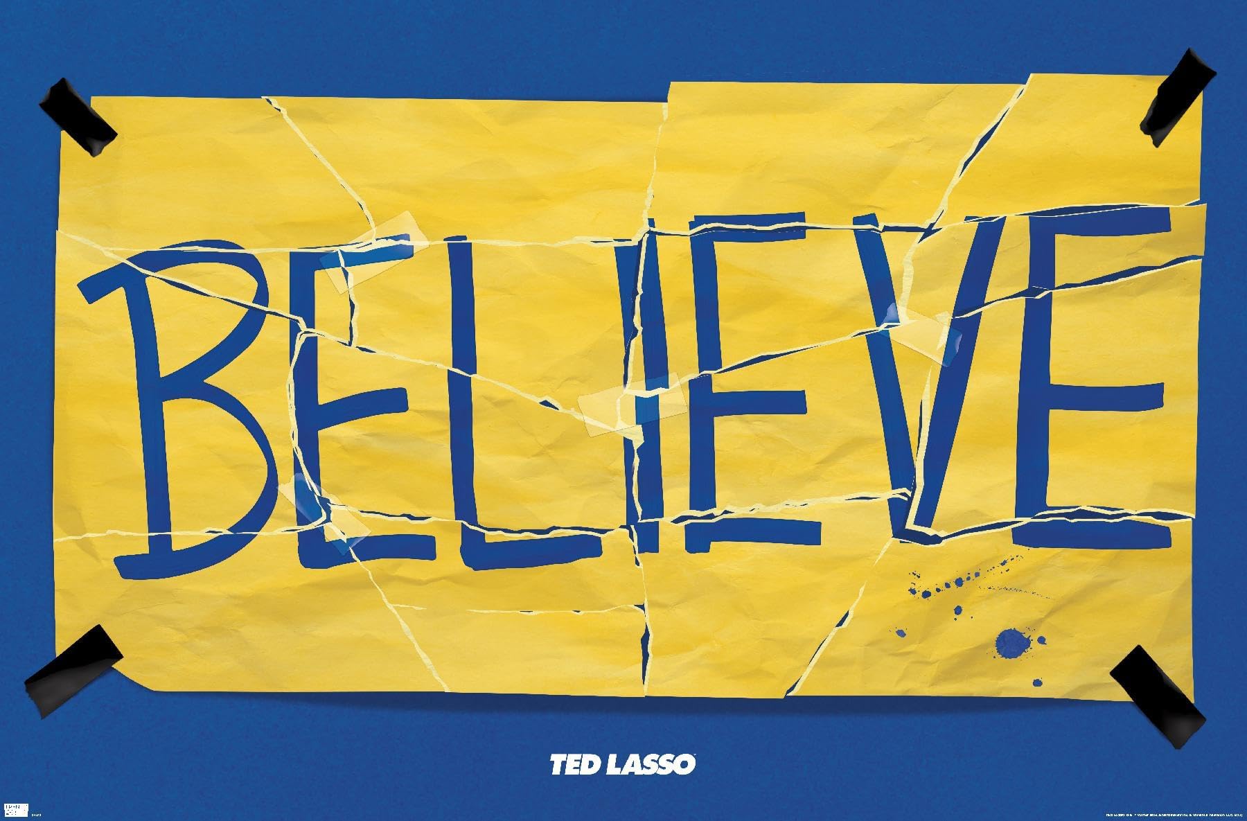 Amazon.com: Trends International Ted Lasso - Believe Wall Poster, 34L x ...
