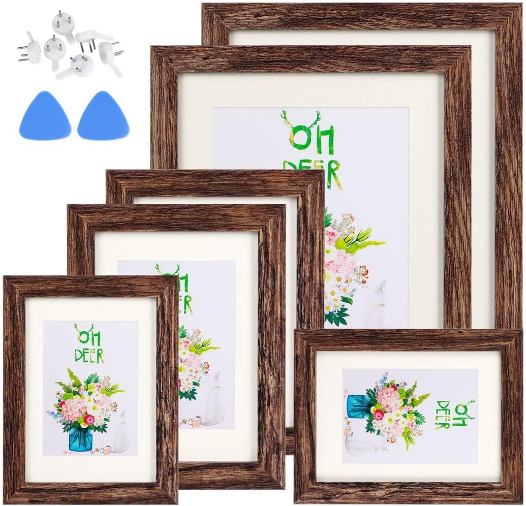Amazon.com - Outgeek Picture Frames Collage Wall Decor Multi Size Set ...