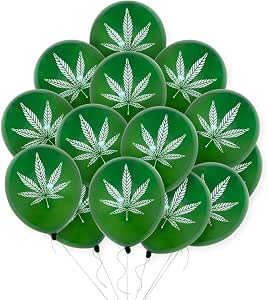 Amazon.com: 30 Pcs Weed Party Decorations Balloons,420 Weed Decor Green ...