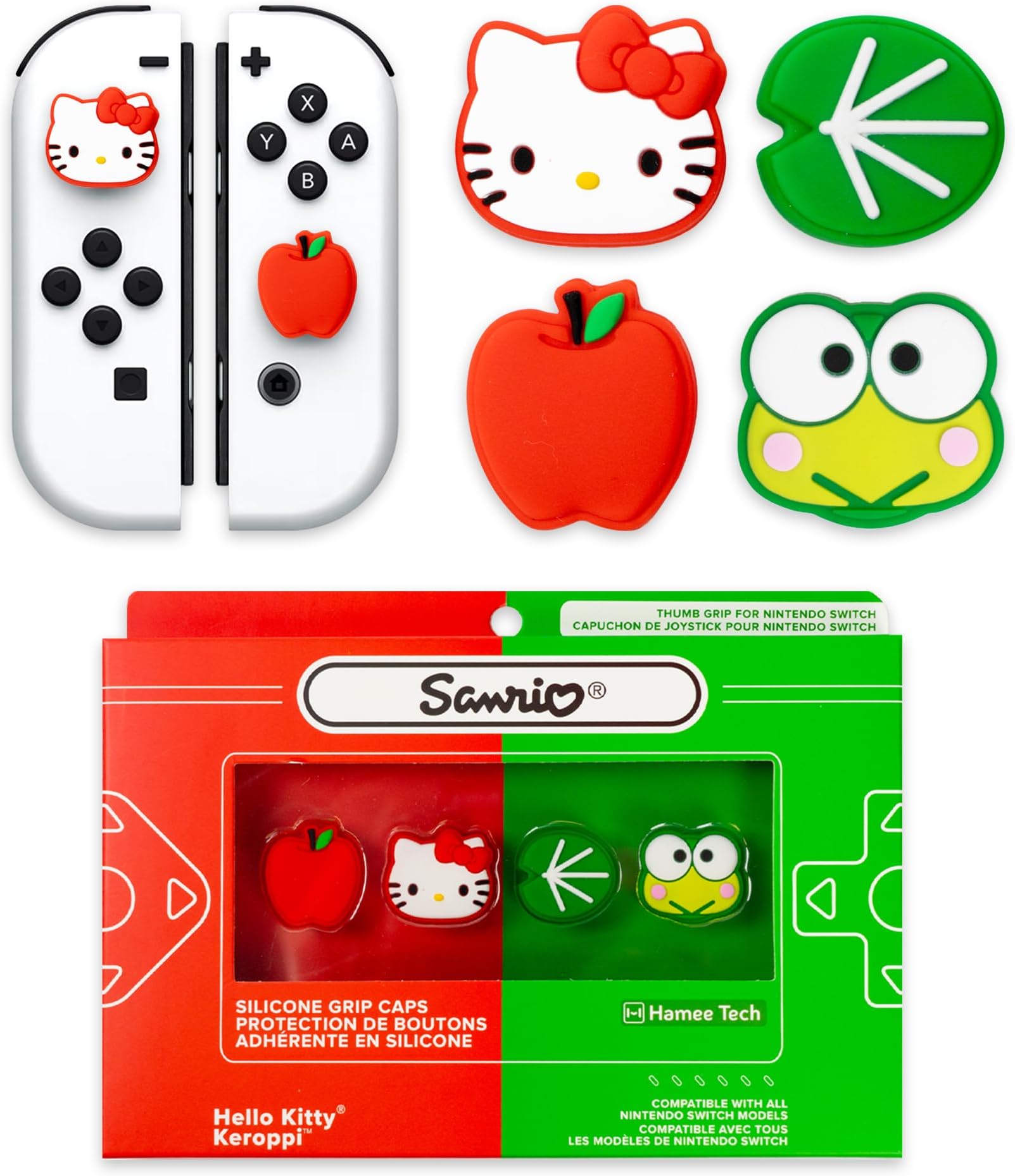Amazon.com: Hamee Hello Kitty and Friends Thumb Grips Compatible with ...
