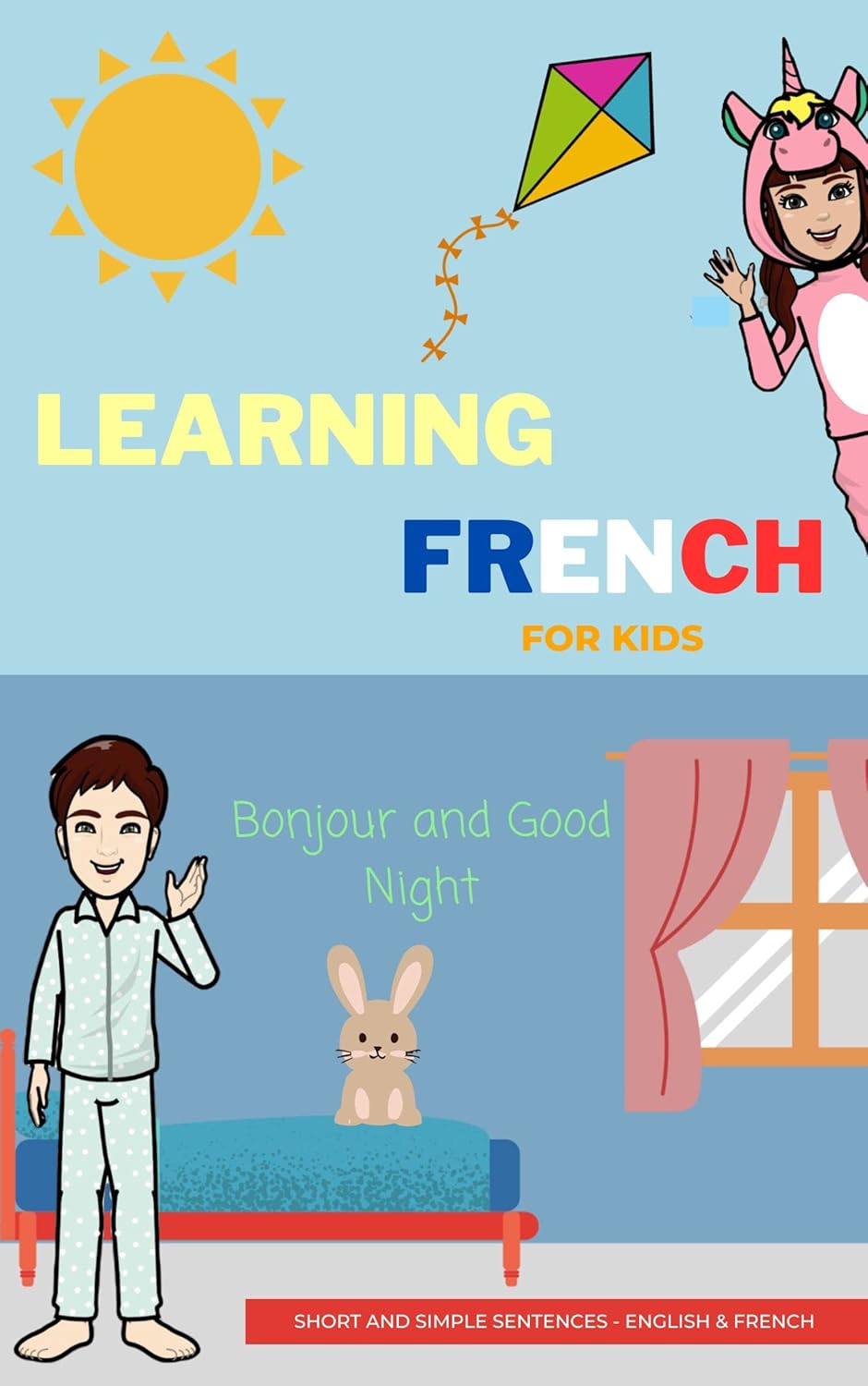 Learning French for Kids: Bonjour and Good night (French Edition ...
