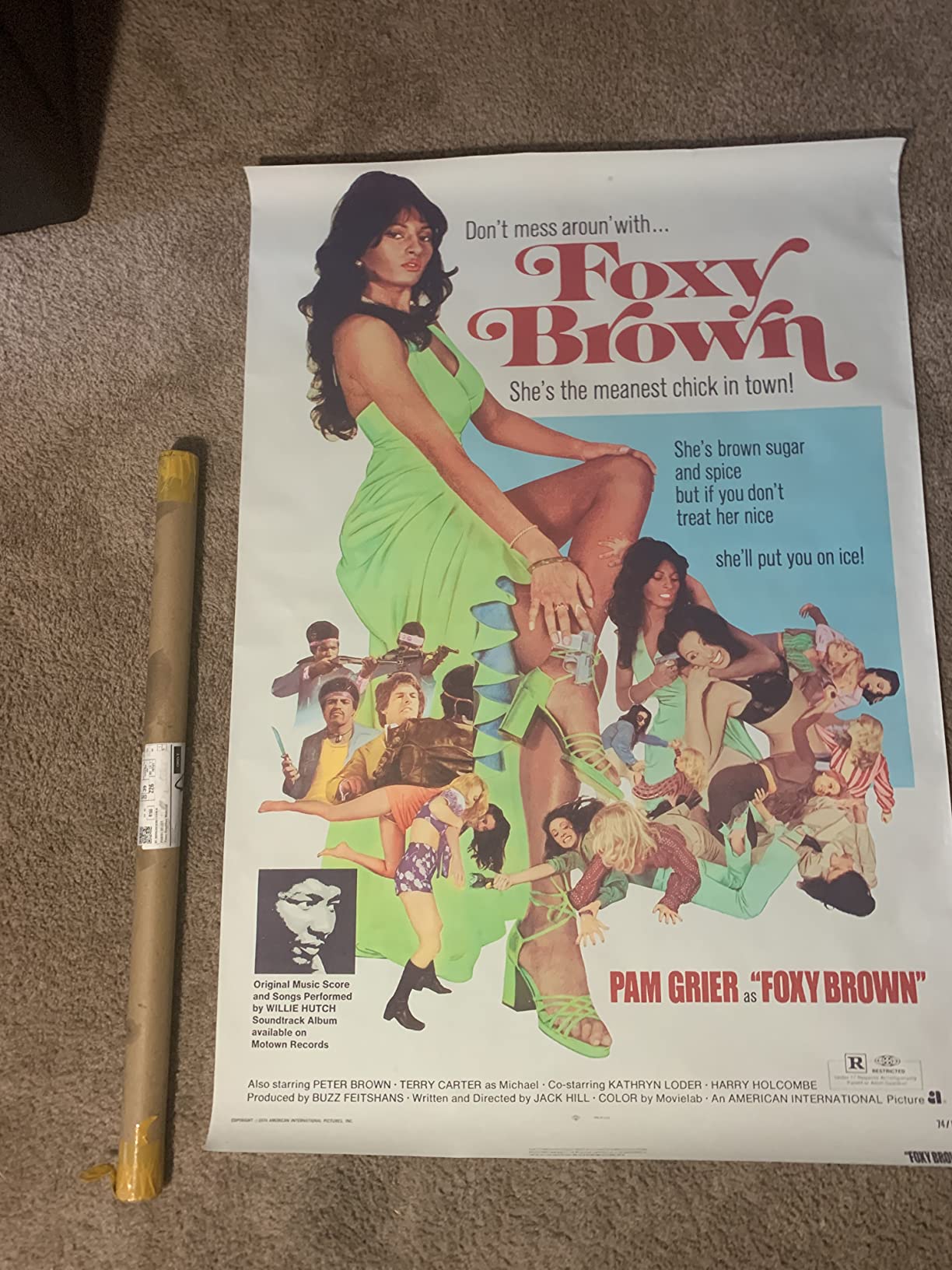Amazon.com: Foxy Brown Movie Poster (27 x 40 Inches - 69cm x 102cm) (1974) -(Pam Grier)(Terry ...