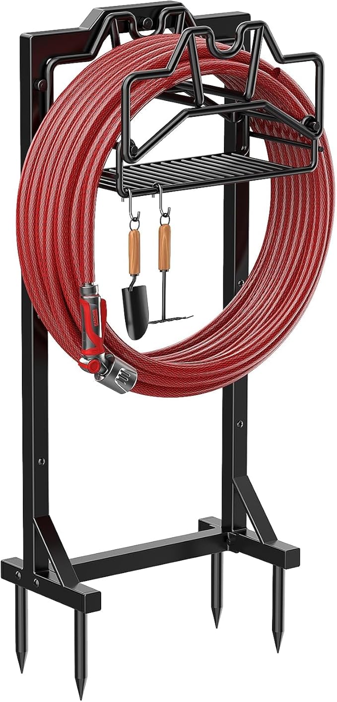 Mutool 117cm Garden Hose Holder, Hose Pipe Holder Freestanding Hose ...
