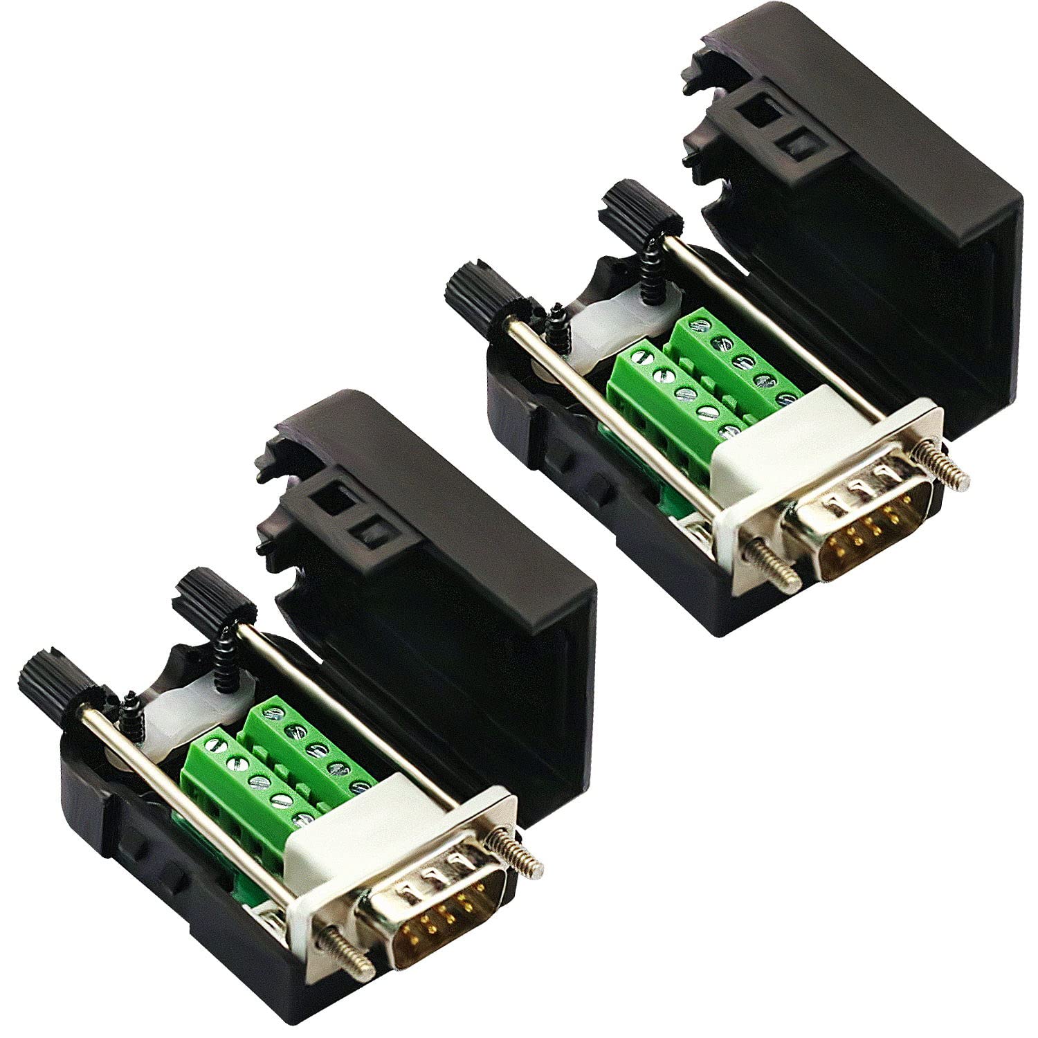 Amazon.com: CenryKay 2PCS DB9 Male Solderless Connector，DB9 Male ...