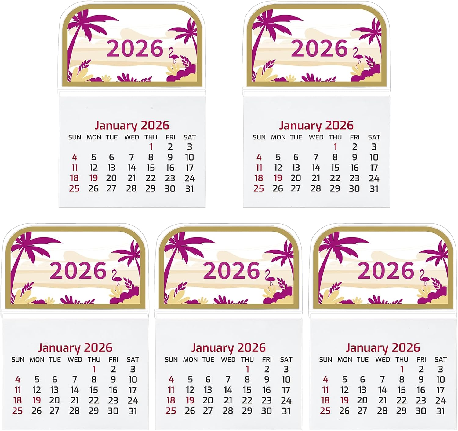 Amazon.com: 2026 Mini Stick on Calendars Small Peel and Stick Calendar ...