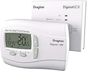 Drayton 123042 Digistat +3RF & Receiver, White : Amazon.co.uk: DIY & Tools