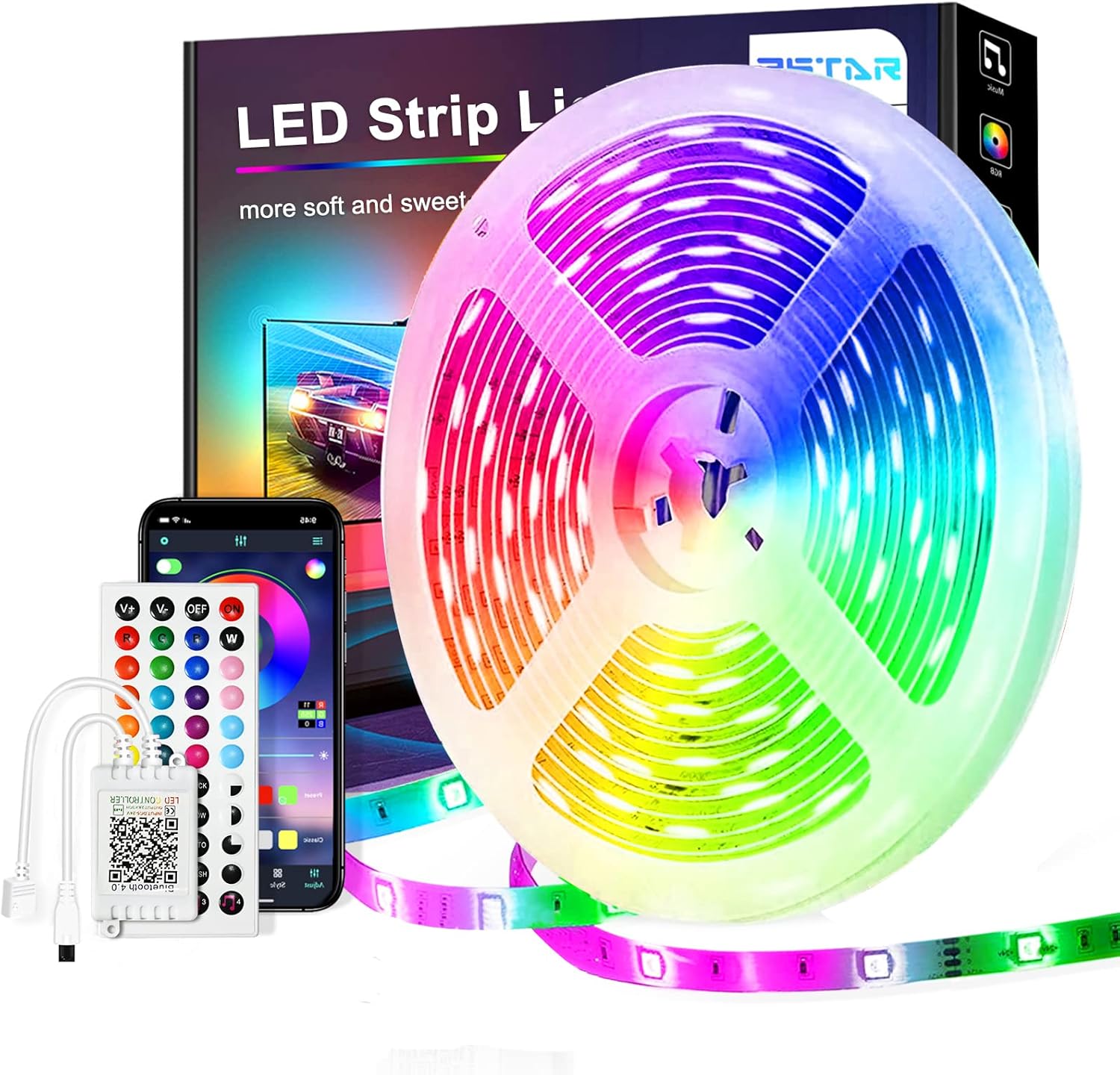 PSTAR Striscia LED 15 Metri, Luci Led per Camera da Letto, Strisce Led ...