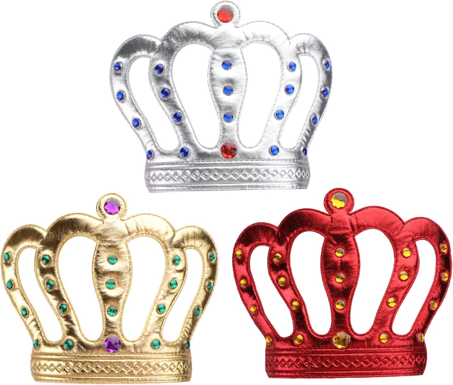 Amazon.com: NUOBESTY Crown Prop 3pcs King Crown Props Party Decor Kids ...