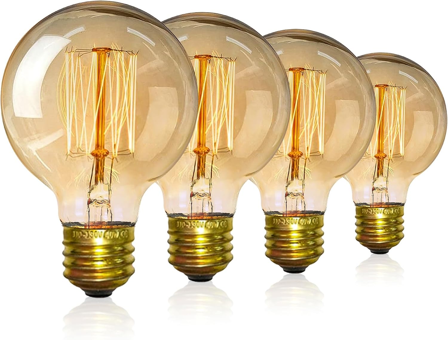 EYLM Vintage Edison Light Bulbs, Dimmable Screw Edison Bulbs ...