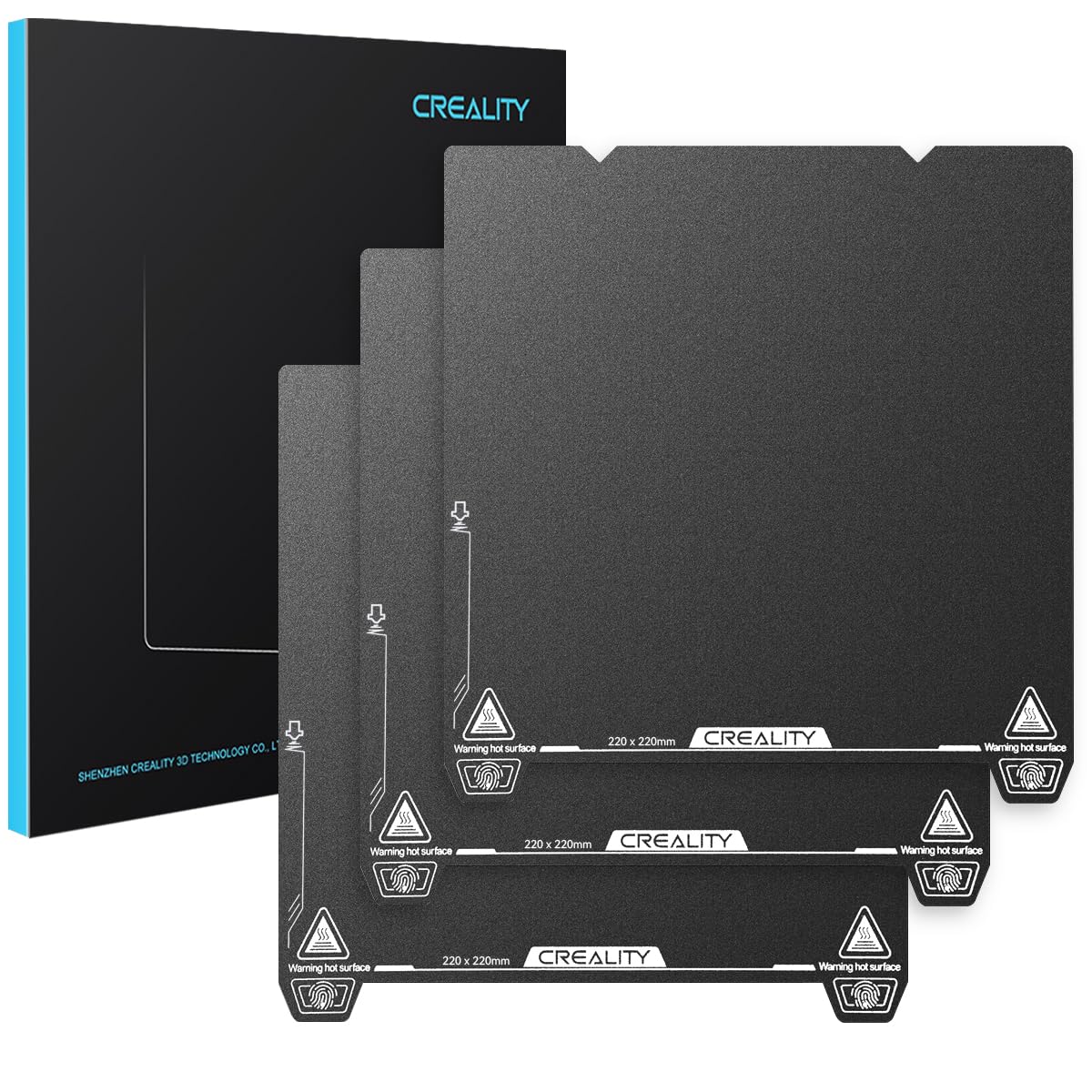 Snapklik.com : Official Ender 3 V3 SE Build Plate 3PCS 235x235 Mm ...