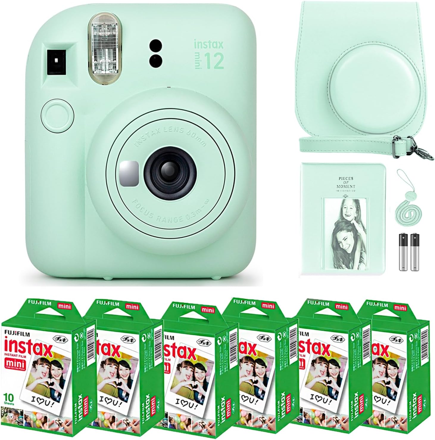 Amazon.com : Fujifilm Mini 12 Instant Camera Deluxe Bundle: Includes ...