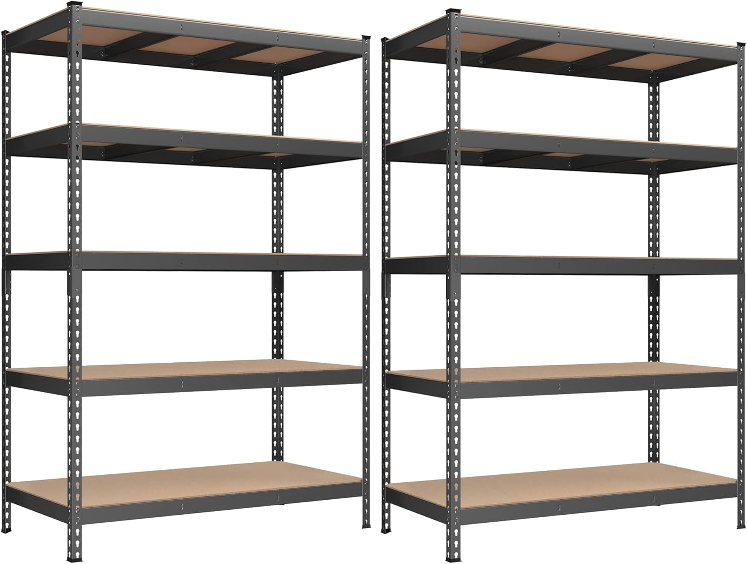 Amazon.com: SONGMICS 5-Tier Storage Shelves, Load 2310 lb, Set of 2 ...