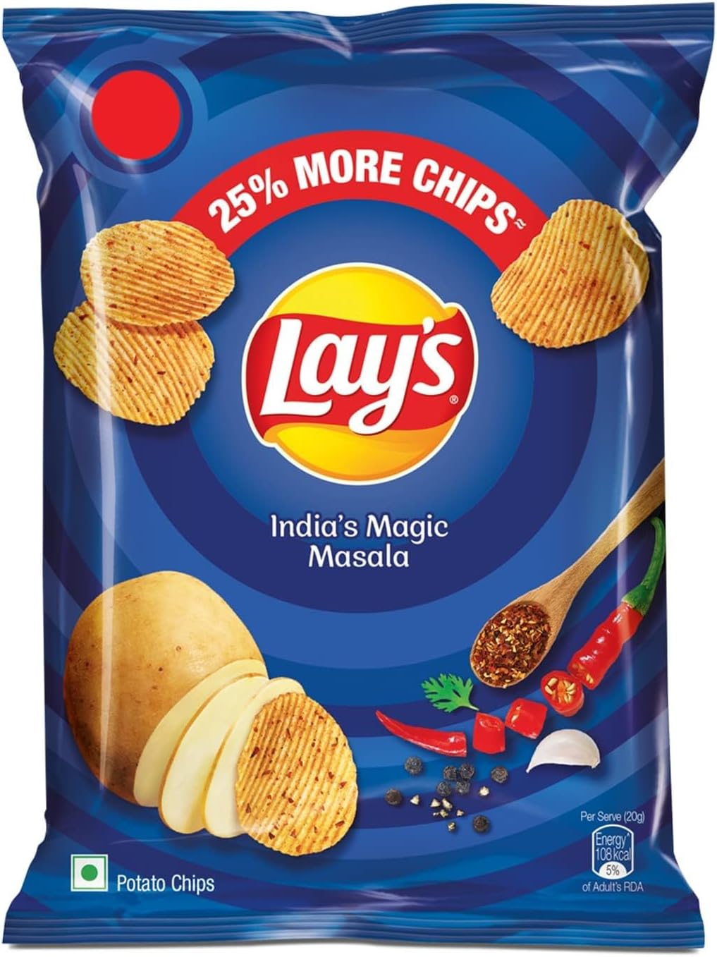 Lay's India's Magic Masala Chips 30g : Amazon.co.uk: Grocery