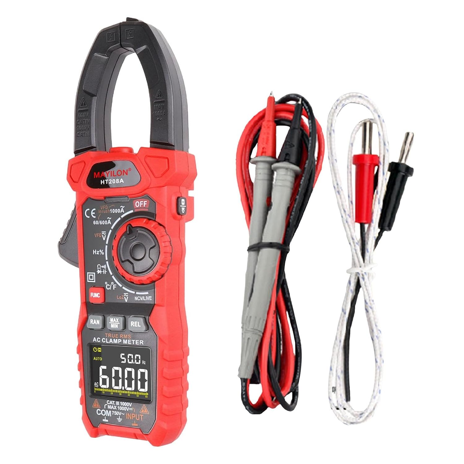 Amazon.com: MetieFasia Digital Clamp Meter Voltmeter Resistance LOZ ...