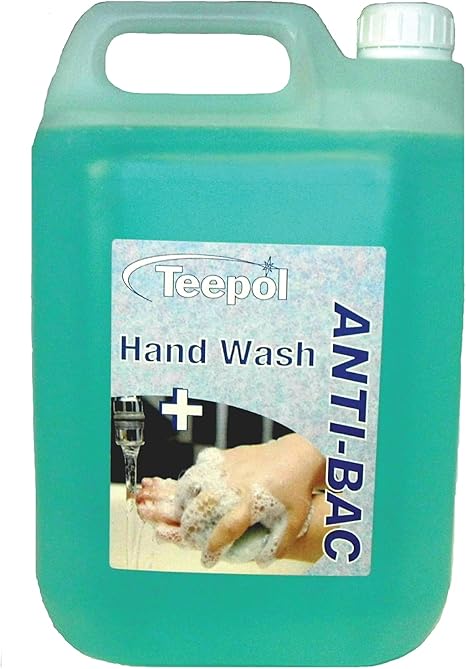 Teepol Anti-Bacterial Hand Wash - Luxury, Lightly Scented Hand Cleaner - Leaves Hands Clean ...