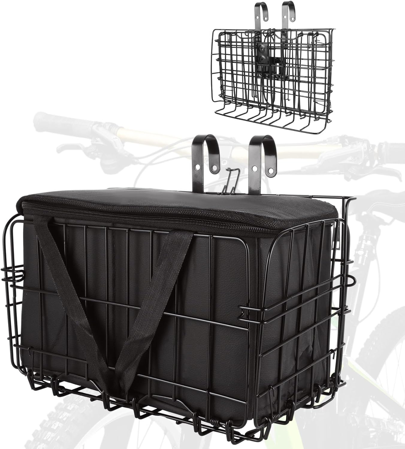 Amazon.com : LOPYXBR Folding Bike Basket Rear Metal Electric Scooter ...