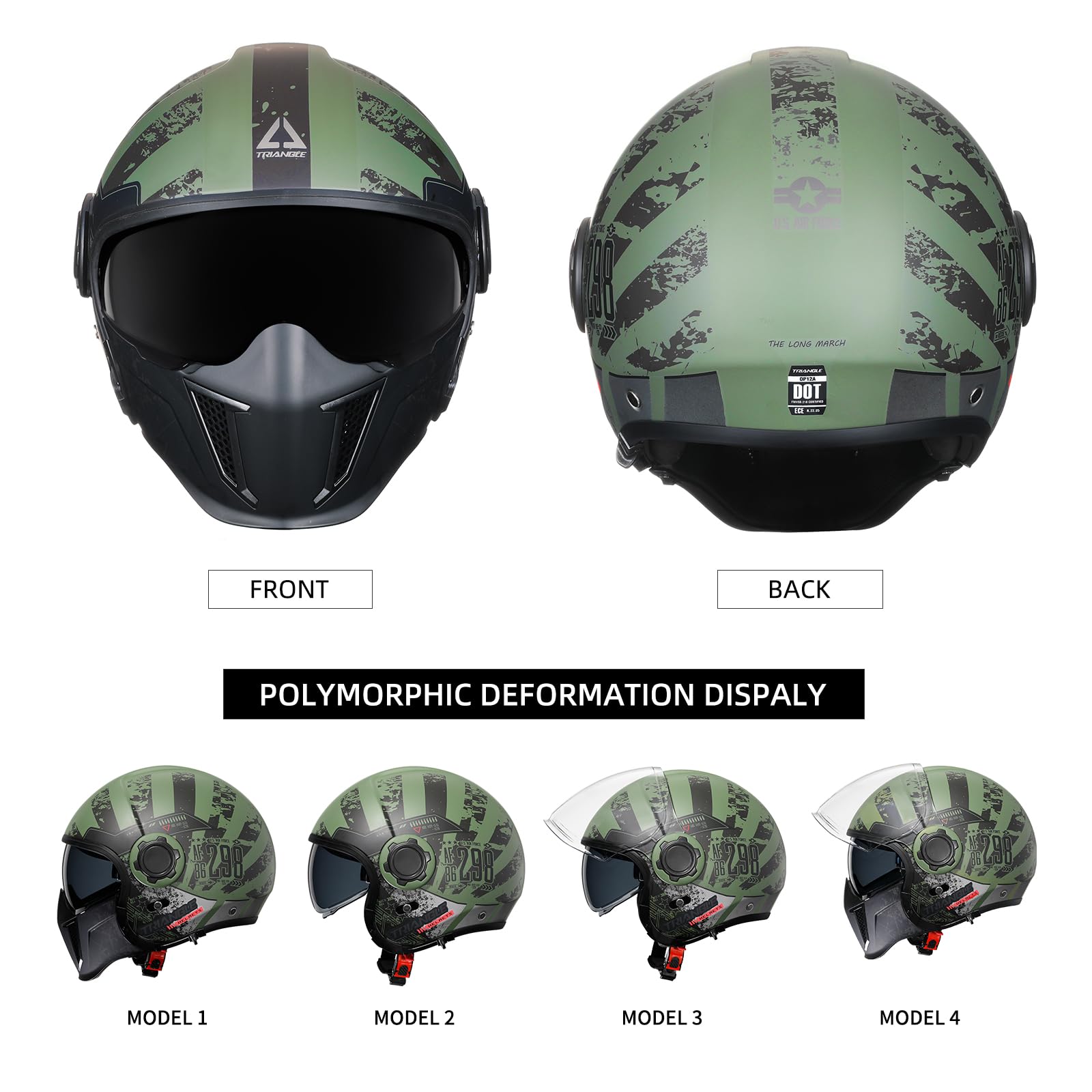 Snapklik.com : TRIANGLE Full Face Motorcycle Helmets,Off-Road Motocross ...
