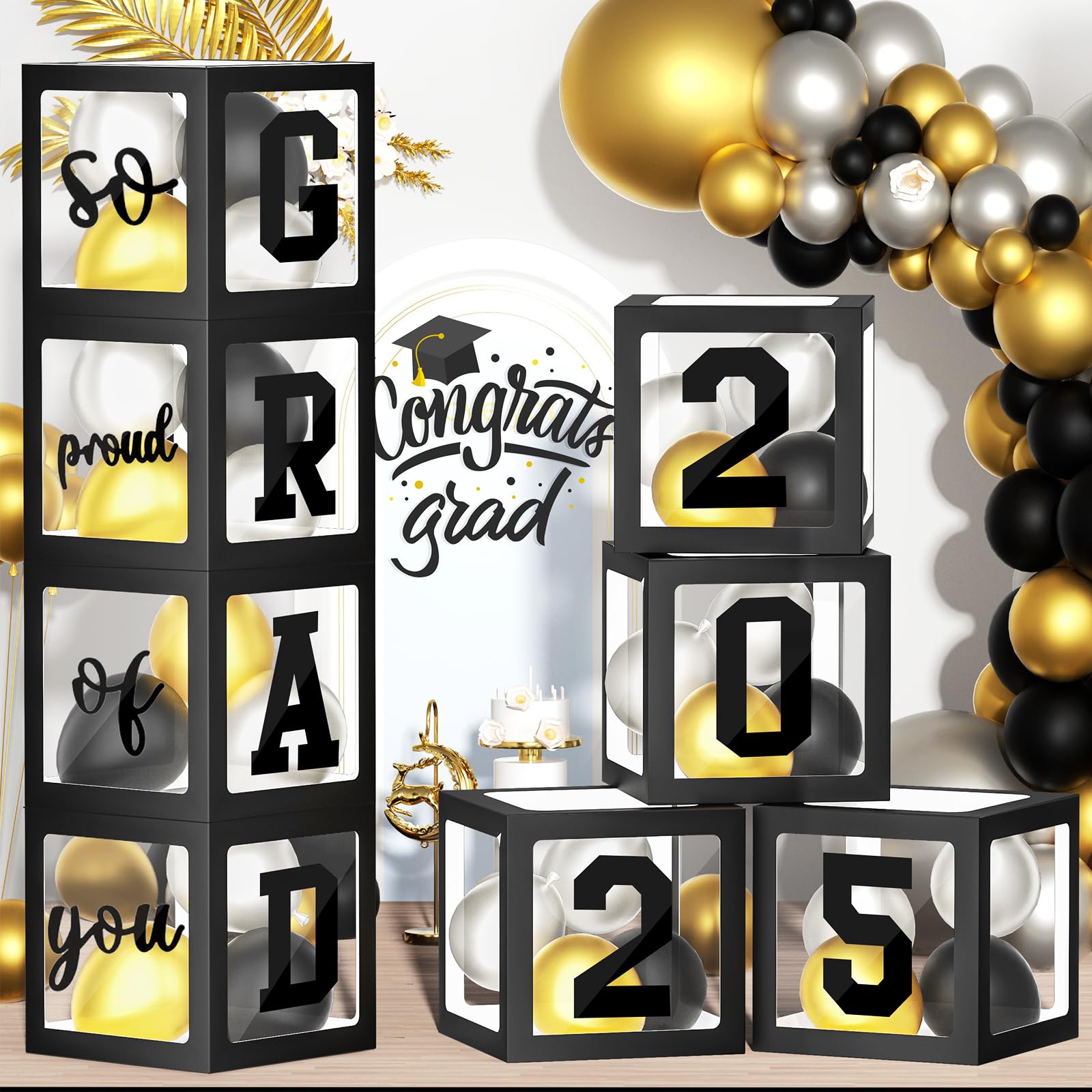 Snapklik.com : OLANRUN Graduation Decorations 2025, 4 Pcs Graduation ...