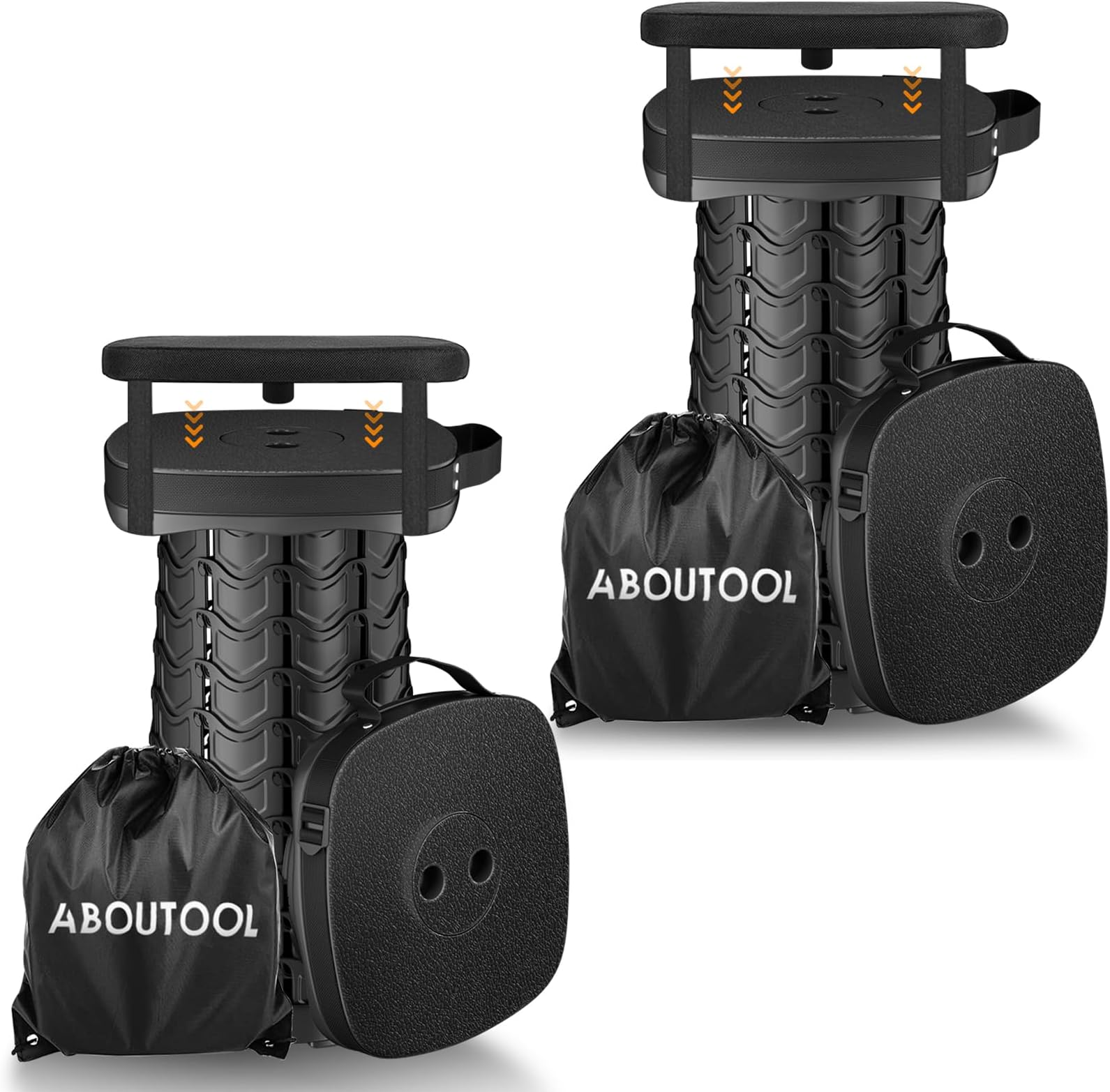 Amazon.com: 2 Pack Folding Camping Stool, Square Collapsible Portable ...