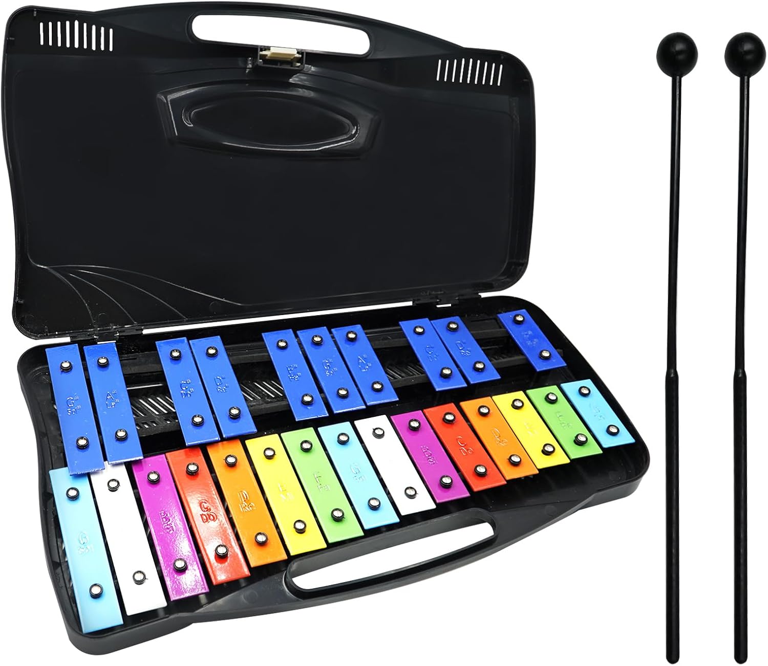 Amazon.com: Soulmate 25 Notes Glockenspiel Xylophone for kids Colorful ...