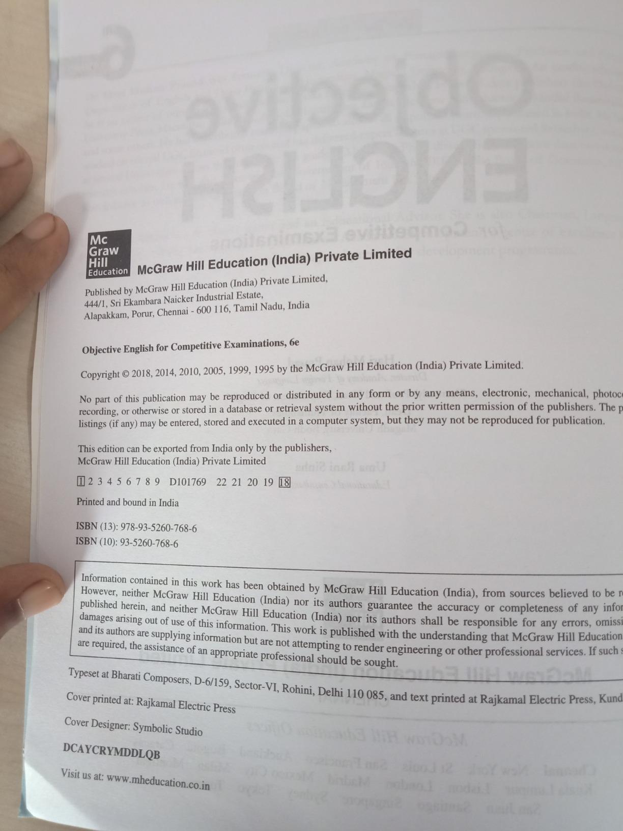 Objective English for Competitive Examination eBook : Prasad, Hari ...