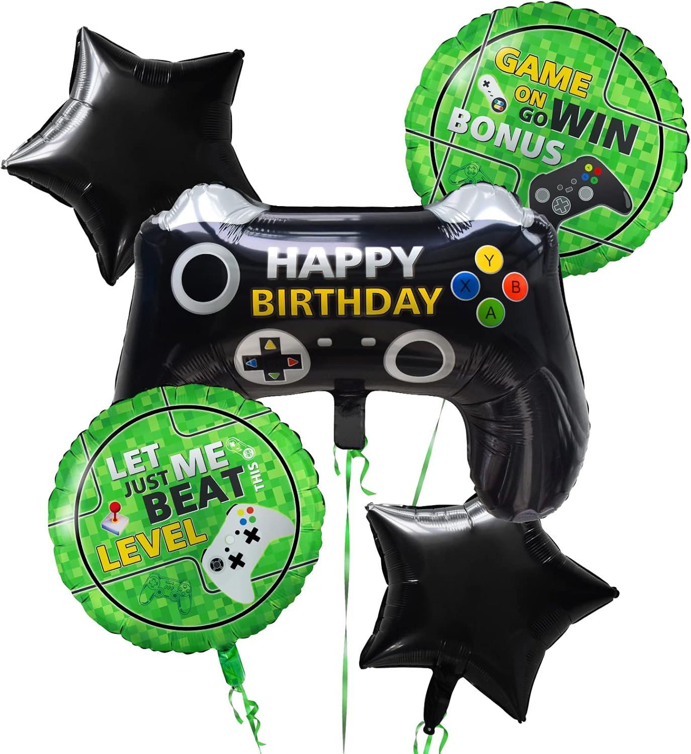 Amazon.com: 5 Pcs Video Game Party Decoration, Level Up Birthday ...