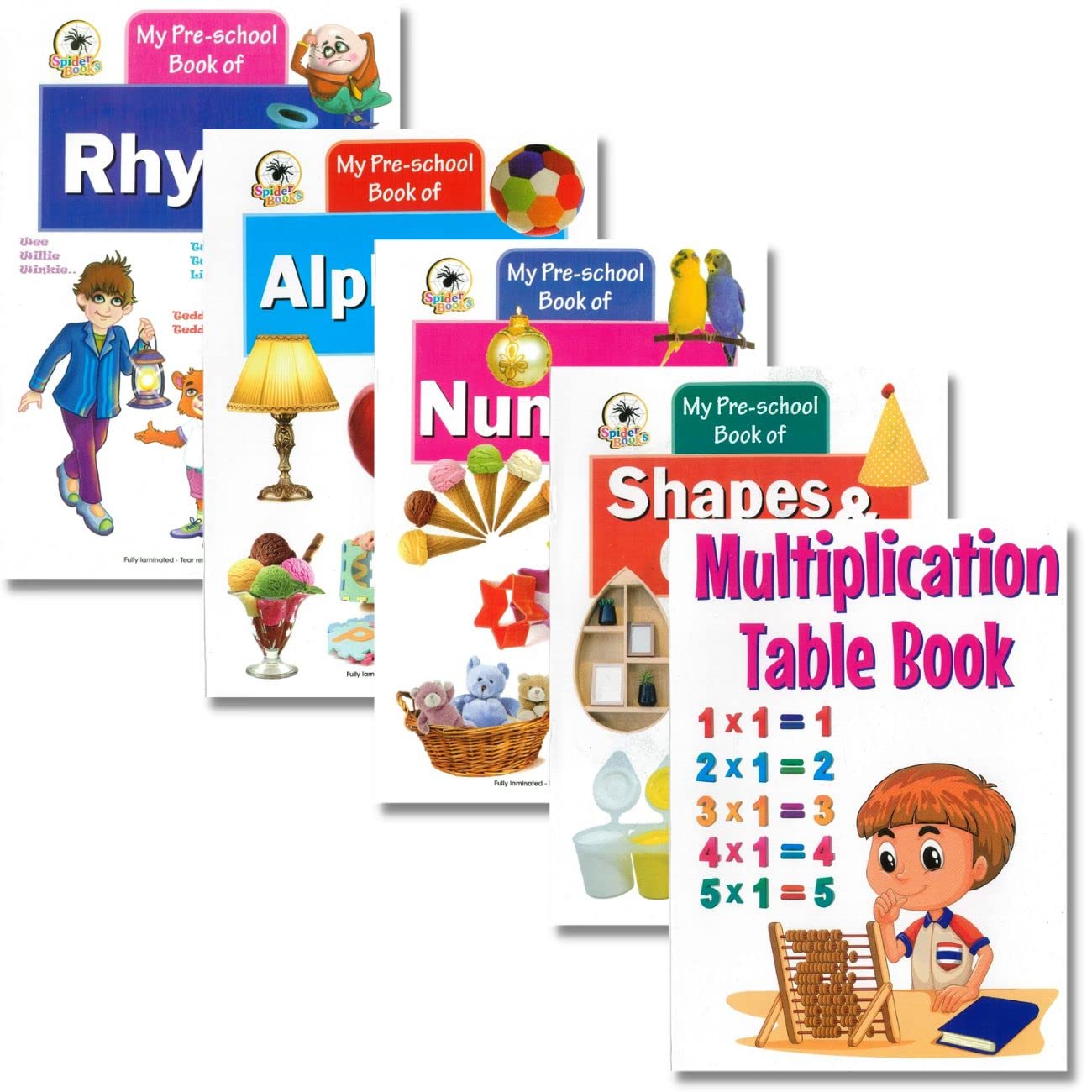 Buy Kids Picture Book Collection of Multiplication Tables, Shapes ...