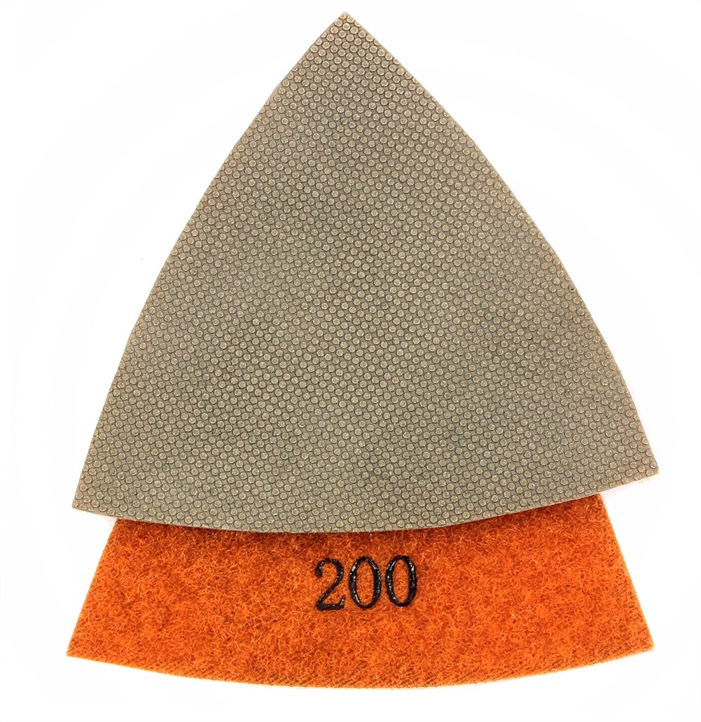 Z-Lion Diamond Electroplated Triangular Polishing Pads Grit 200 for ...