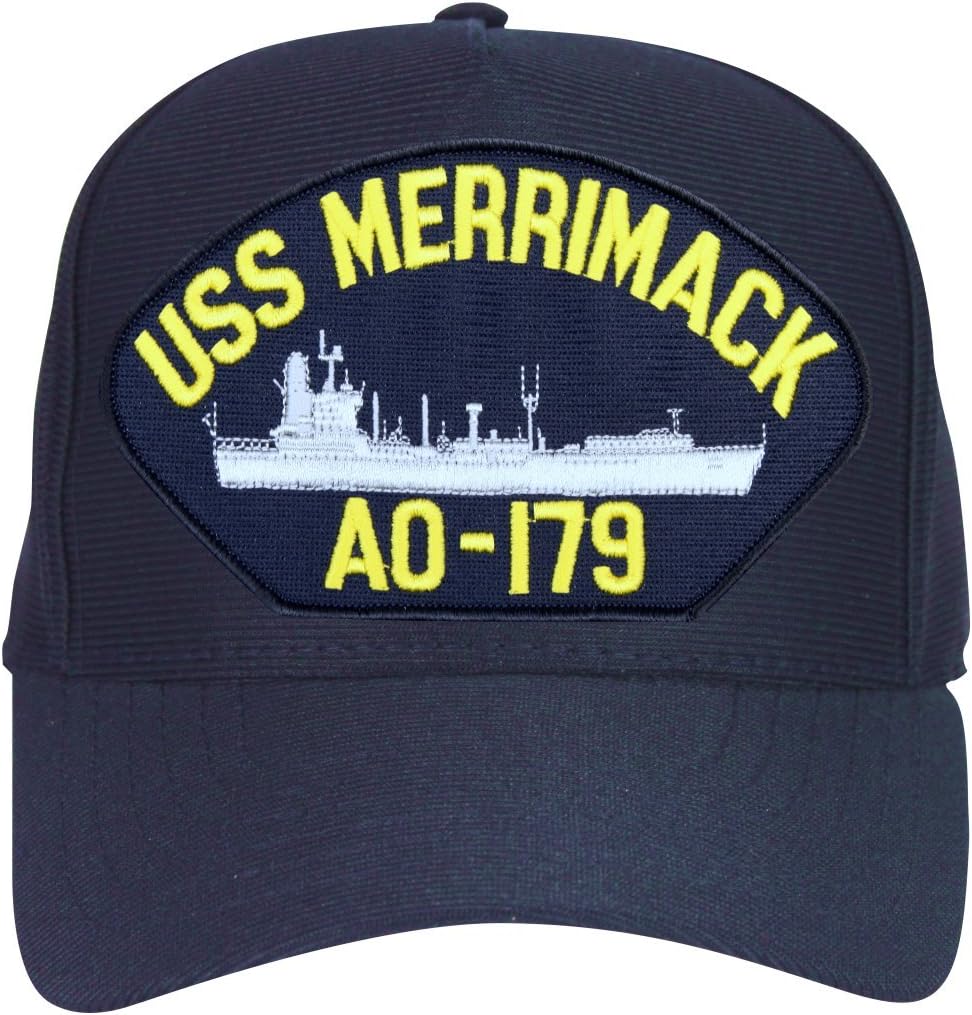 Amazon.com: USS Merrimack AO-179 Ship Cap with Custom Back Text