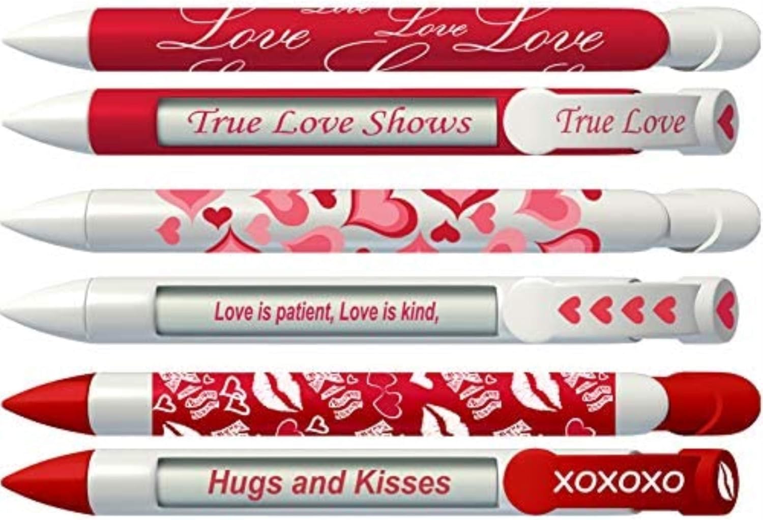 Amazon.com : Greeting Pen Love Pens with Rotating Messages, 6 Pen ...