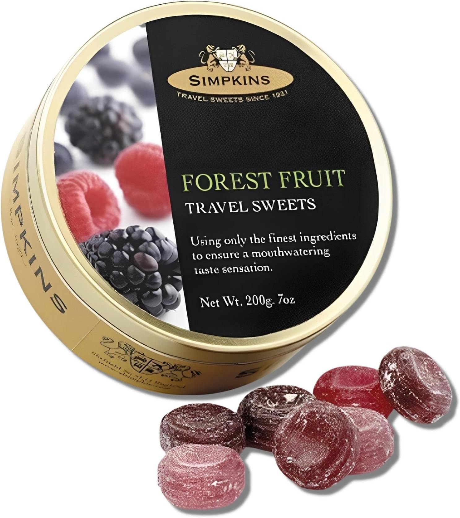 Amazon.com : Simpkins Sweets Forest Fruit Candy in Travel Sweets Tin ...